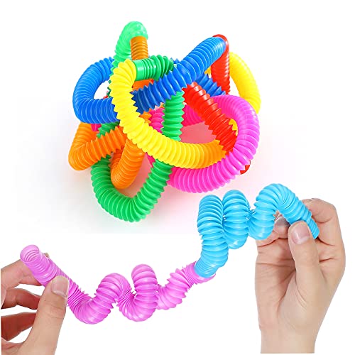 Pop Tubes Sensory Toys for Kids and Adults, Multi-Color Pop Tubes ...