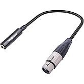 Amazon.com: Yumiwoow XLR Male to 1/4" Female Cable, 3 Pin Male to 6.35mm Socket Audio Cord, XLR ...