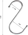 Amazon.com: RuiLing 6-Pack 4.7 Inches Extra large S Shape hooks,Heavy ...