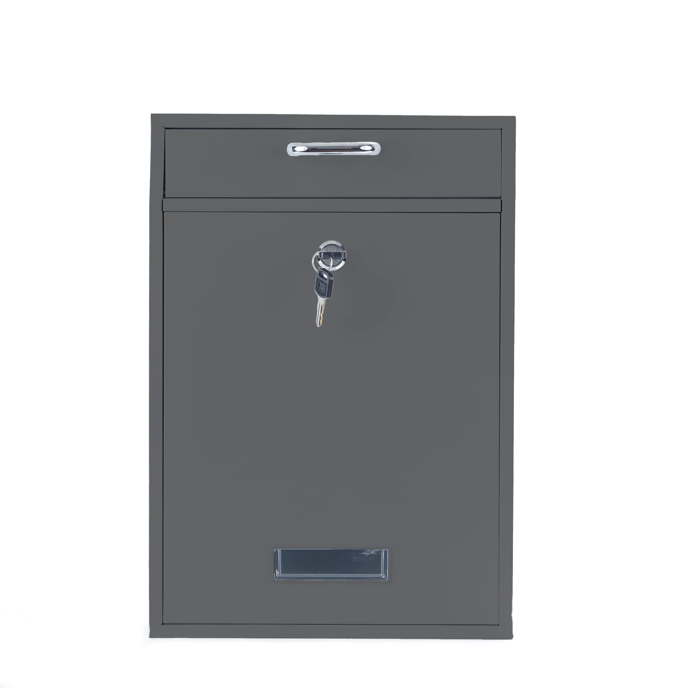 Wall Mounted Locking Vertical Dropbox Mailbox - Safe and Secure (Large ...