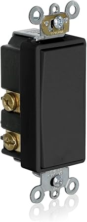 Leviton 56080-2E Momentary Contact SPST Decora Plus Rocker Switch ...