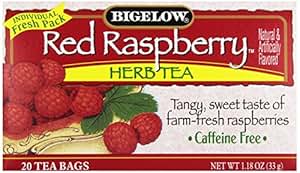 Amazon.com : Bigelow Tea Red Raspberry Tea, 20 ct : Grocery Tea Sampler ...