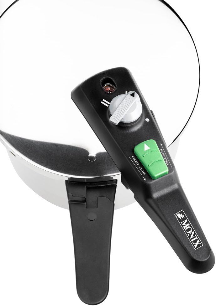 Monix Quick Stainless Steel Pressure Cooker, 22 cm, 7 L, Silver Cookers ...