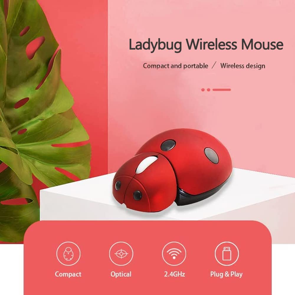 Mua Super Space Wireless Mouse, Animal Cordlless Silent Ladybug Mouse ...