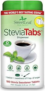 SweetLeaf Stevia Tablets, 100 Count (Pack of 6): Amazon.com: Grocery ...