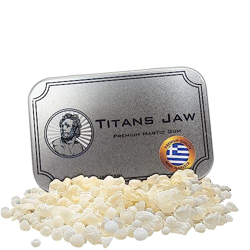 Titans Jaw 1 oz (Grade AA) Premium Mastic Chewing Gum For Jaw Strength ...