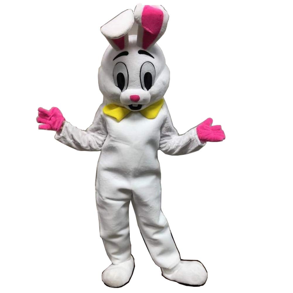 JIUYUE Easter Rabbit Bunny Rabbit Mascot Costume Adult Fancy Dress ...