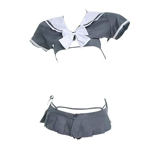 YOMORIO Japanese Schoolgirl Uniform Sexy Anime Cosplay Bikini Underwear ...