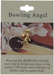 Amazon.com: Bowling Angel Lapel Pin : Clothing, Shoes & Jewelry