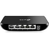 TP-Link LS1005G, Switch Gigabit no administrable, 5 puertos Gigabit, Diseño de escritorio, Plug ...