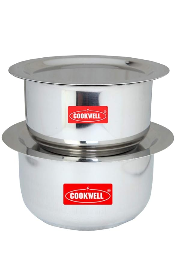 Buy COOKWELL 2 Pcs Stainless Steel Induction & Gas Stove Friendly ...