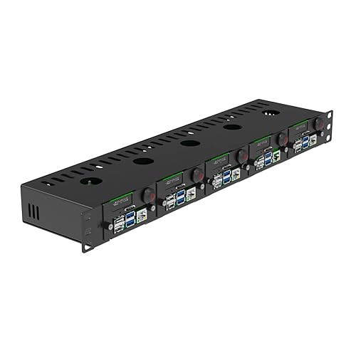 UCTRONICS Complete Ultimate Raspberry Pi Rack Mount Enclosure with PoE ...