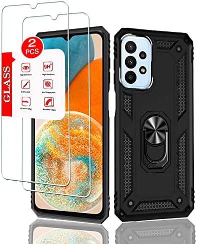 Anvzle for Samsung Galaxy A23 5G Case with [2 Pack] Glass Screen Protector, Galaxy A23 4G Case ...