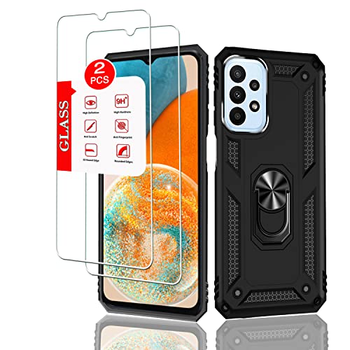 Anvzle for Samsung Galaxy A23 5G Case with [2 Pack] Glass Screen Protector, Galaxy A23 4G Case ...