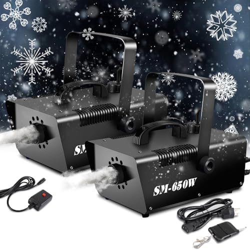 Retisee 2 Pcs Snow Machine 650W Wired Snow Making Machine Snowflake ...