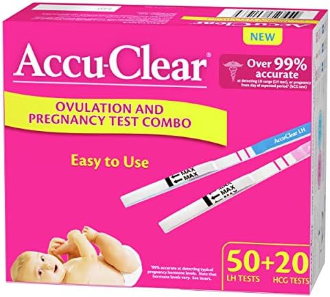 سعر Accu-Clear 50 Ovulation and 20 Pregnancy Test Strips Over 99% ...