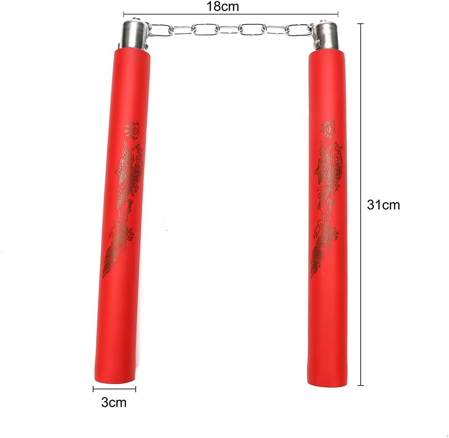 Ciaopangor Nunchuck,Practice Foam Nunchucks,Portable Training Nunchaku ...