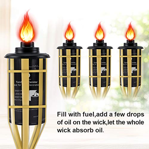 Outdoor Lighting Outdoor Patio Torches Replacement Bamboo Torch Refill ...