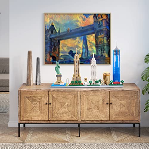 YaJie Micro Blocks Big Architecture New York Skylines Model Building Set 3452pcs New Gift for ...