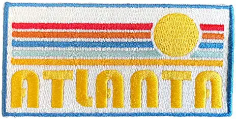 قیمت و خرید Atlanta Patch - Retro Sunrise 100% Embroidery Iron-on or ...