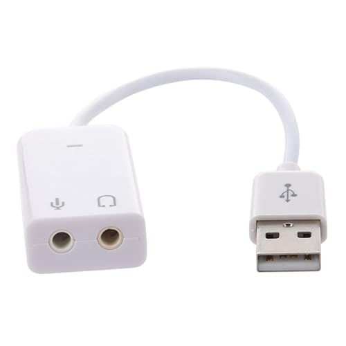 USB A Male To 2x 3.5mm Head/Microphone Socket Adapter: Amazon.co.uk ...