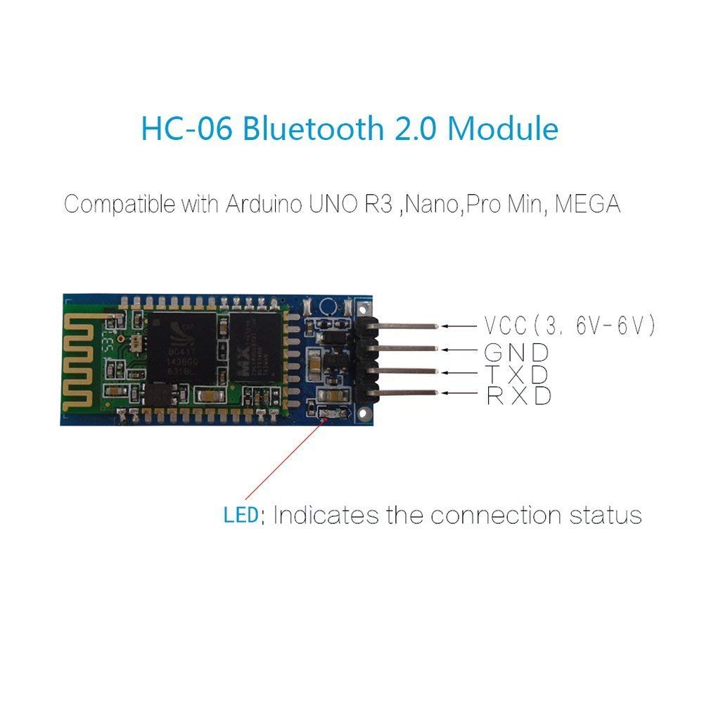 Mua HiLetgo 2pcs HC-06 RS232 4 Pin Wireless Bluetooth Serial RF ...