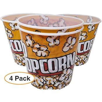 Amazon.com: Premium Leak-Free 85 Oz Disposable Popcorn Tub 12pk By ...