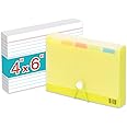 Amazon.com : H4D 4x6 Index Card Case with 100 Heavyweight Ruled Index ...