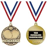 Amazon.com : Pickleball Medals - 2.5" Gold Pickleball Medal Award ...