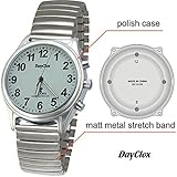 T&J Mens Radio Controlled Atomic Talking Speaking Watch with Black ...