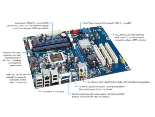 PC Turnaround – Intel Boxdh67clb3 Dh67cl Motherboard LGA 1155 ATX Form ...