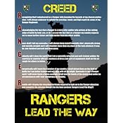 Amazon.com: Army Rangers Creed Poster 18x24 US Military Gifts Ranger ...