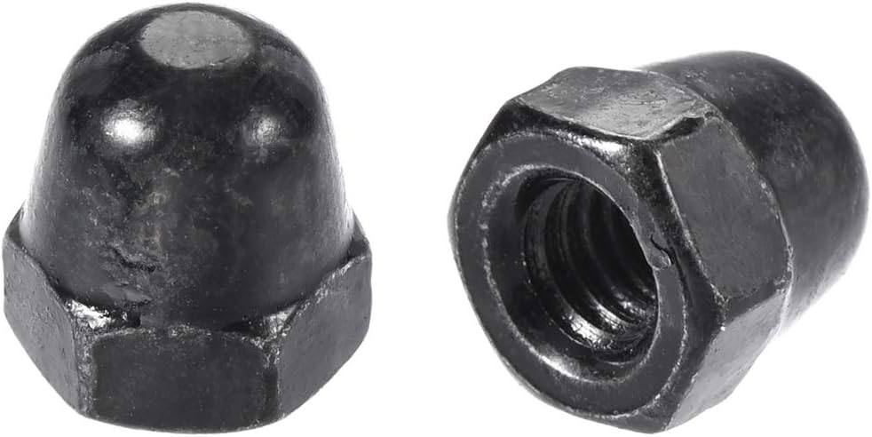 uxcell Acorn Hex Cap Nuts - 50Pcs M4 Dome Nuts Carbide Steel Hexagon ...