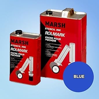 Amazon.com: Marsh Rolmark Blue Ink - Gallon: Industrial & Scientific