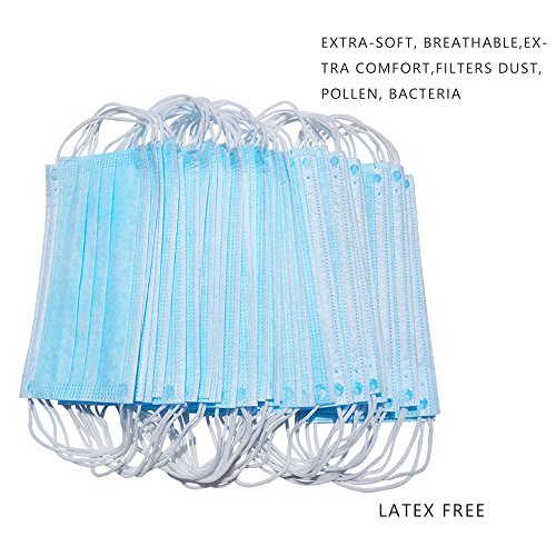 Raytex Dust Allergy Flu Masks-Nelson-Certified-50/bx 3-Ply Superior ...