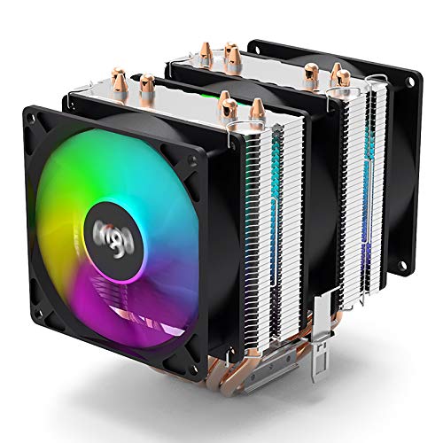 Mua aigo Gale CPU Air Cooling 6 Heatpipes 90mm Radiator 3 Fans LED CPU ...