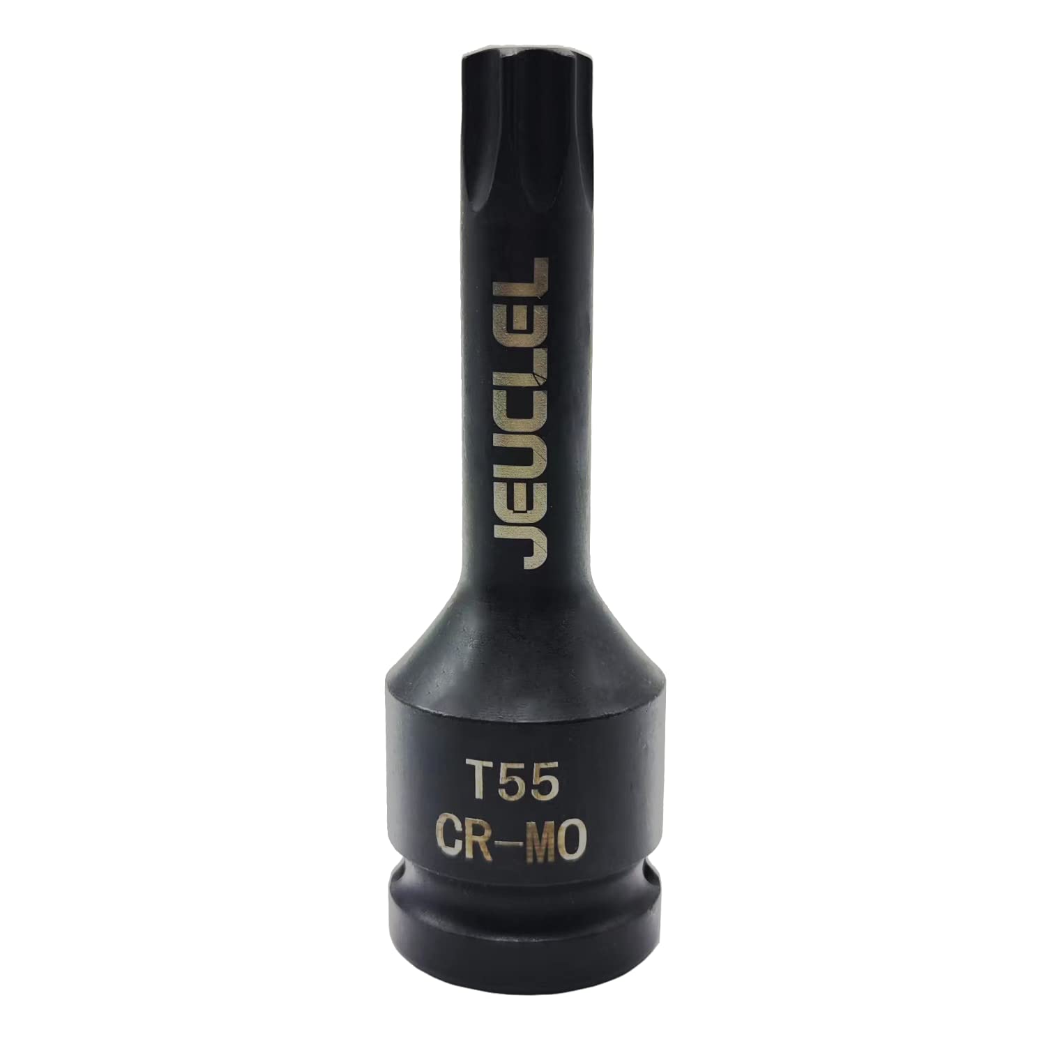 JEUCLEL T55 Torx Star 6 Point Impact Bit Socket, T55 1/2-Inch Square Drive 3-Inch Long Torx ...