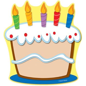 Amazon.com : Carson Dellosa Birthday Cakes Bulletin Board Set (1726 ...