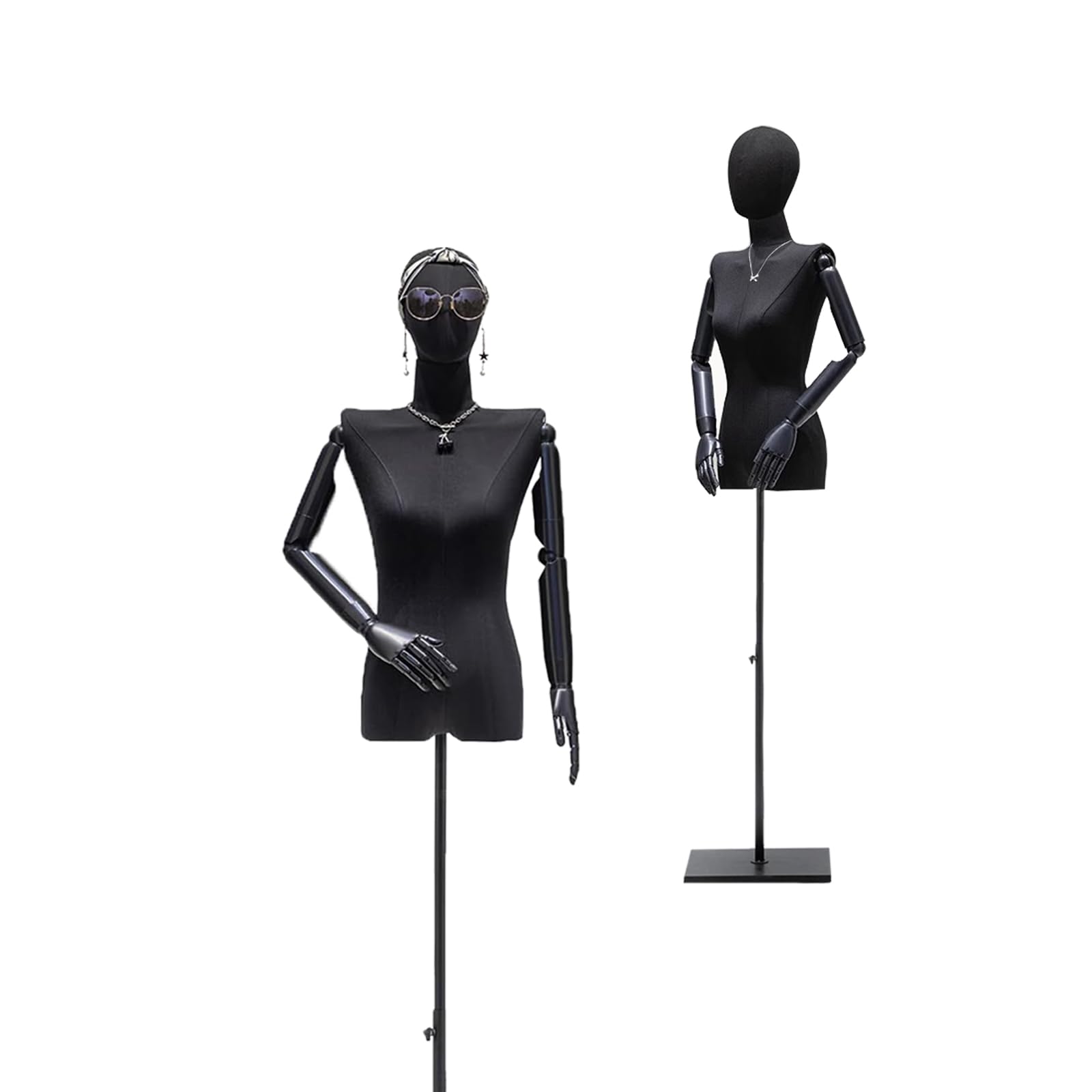 Female Dress Form Mannequin Torso, Adjustable Height 47-78 inch ...