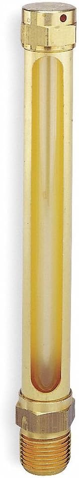 Gauges Buna-N Seal Straight to Male Thread 4-1/4 inch Long Sight 1/2 ...