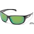 Amazon.com: Suncloud Optics Milestone Polarized Sunglasses (Black,Mirror Green Polarized ...