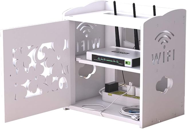 ZHIRCEKE Caja de Almacenamiento de Cable de conexión WiFi Decorativa ...