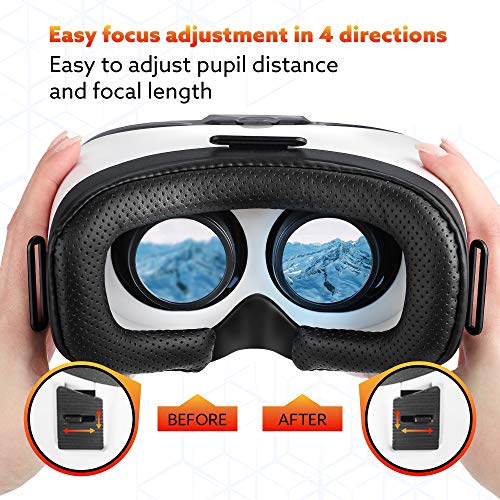 VR Headset for iPhone and Android Phones - Virtual Reality Goggles ...