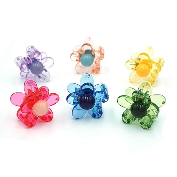 Amazon.com : Baby Girls Hair Large Claw Clips Set candy colors (Large ...