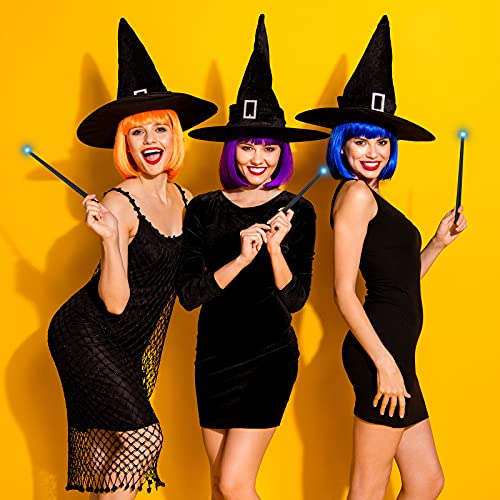 8 Pieces Light up Wand Magic Light and Sound Toy Wizard Wands ...