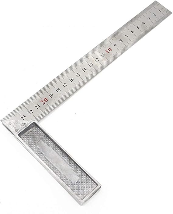 Release Acero Inoxidable ángulo de 90 Grados Regla de Metal Regla de ...