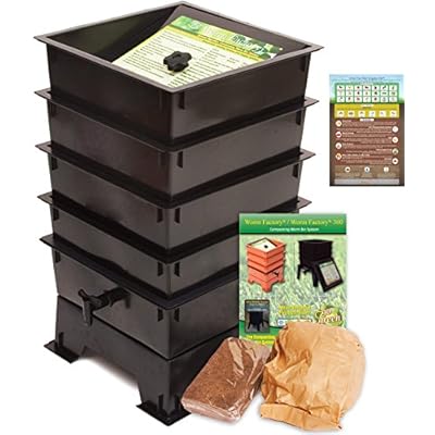 Buy Worm Factory DS4BT 4-Tray Worm Composting Bin Bonus "What Can Red ...