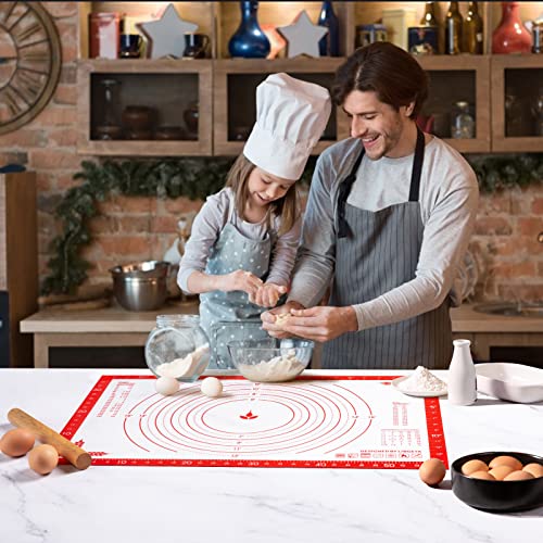 LIBGEYA Premium Silicone Pastry Mat - Non Stick Dough Mat for ...