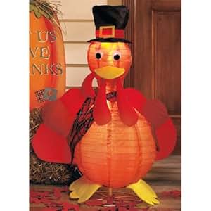 Amazon.com : 30" Lighted Turkey Thanksgiving Decoration : Other ...