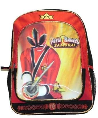 Amazon.com | Power Rangers Samurai 16" 3D Backpack Red Ranger | Kids ...